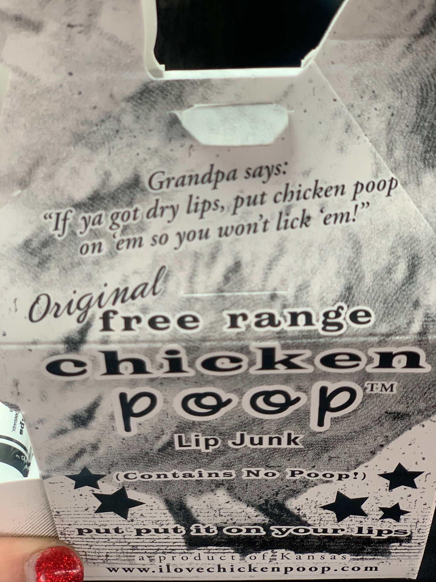 Chicken Poop Lip Junk (Chapstick) – Loud Mountain Trading Co.